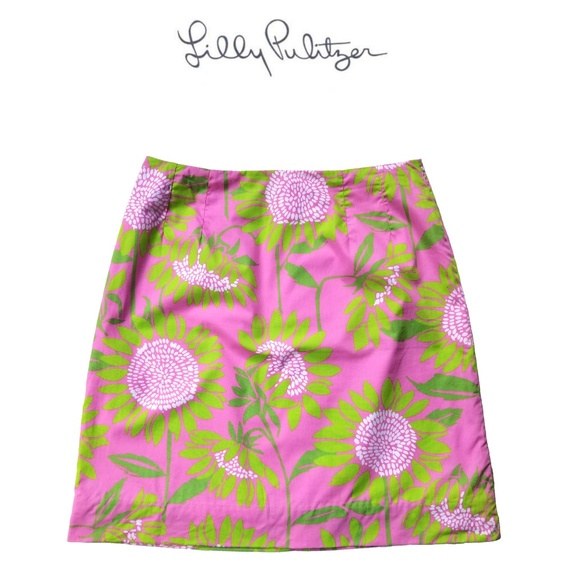 Lilly Pulitzer | Skirts | Lilly Pulitzer Skirt Sunflower Print | Poshmark